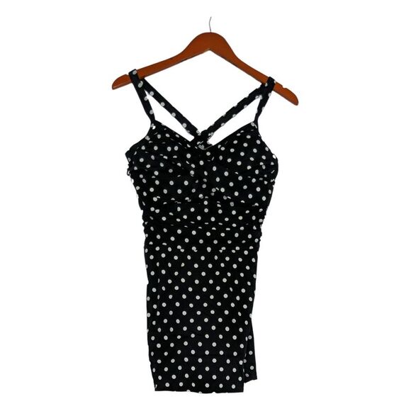Denim&Co | Swim | Denim Co Beach Petite Twist Front Swim Dress Womens ...